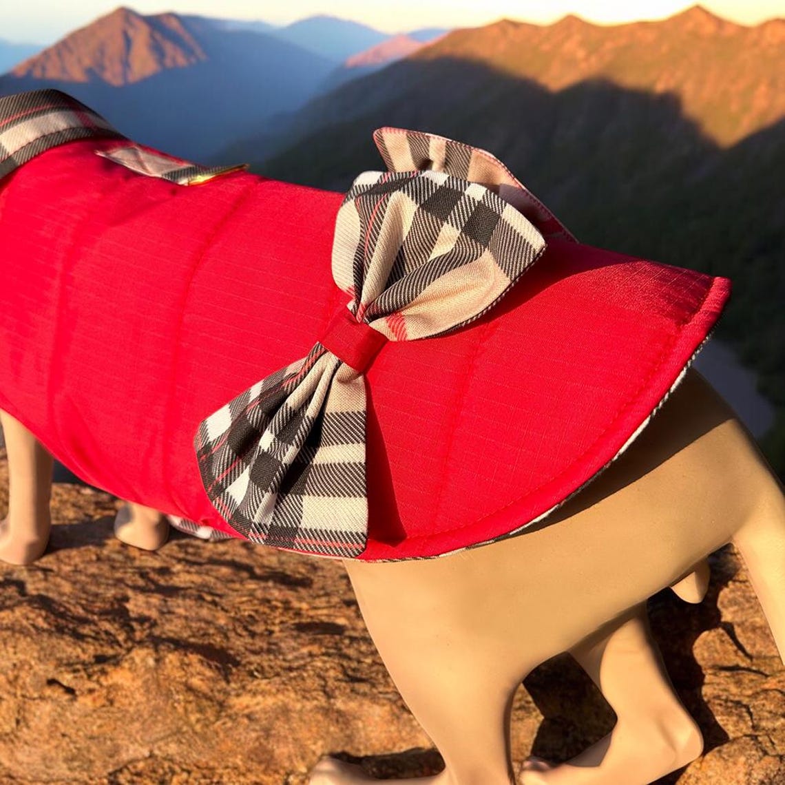 Winter Waterproof Jacket With Velcro for Cats & Small Dogs – Red - Etsy