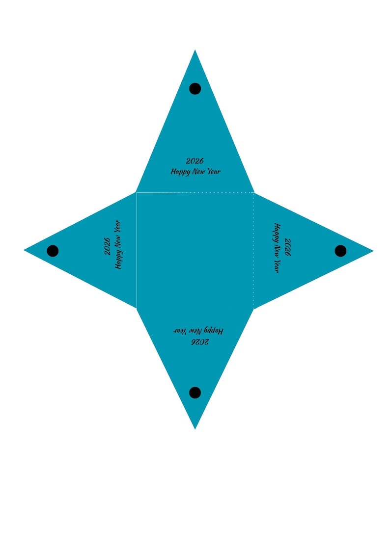 DIY Pyramid Gift Box Template – Printable Holiday Favor (digital ...