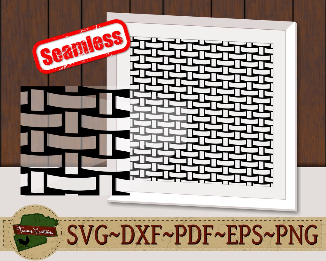 Basket Weave SVG Seamless Basket Weave Stencil SVG Plaid - Etsy