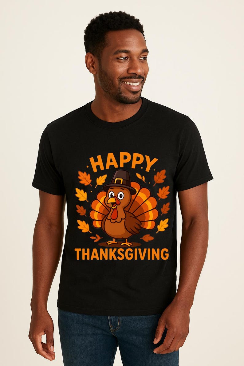 Happy Thanksgiving Turkey PNG | Fall Leaves Clipart (digital Download ...