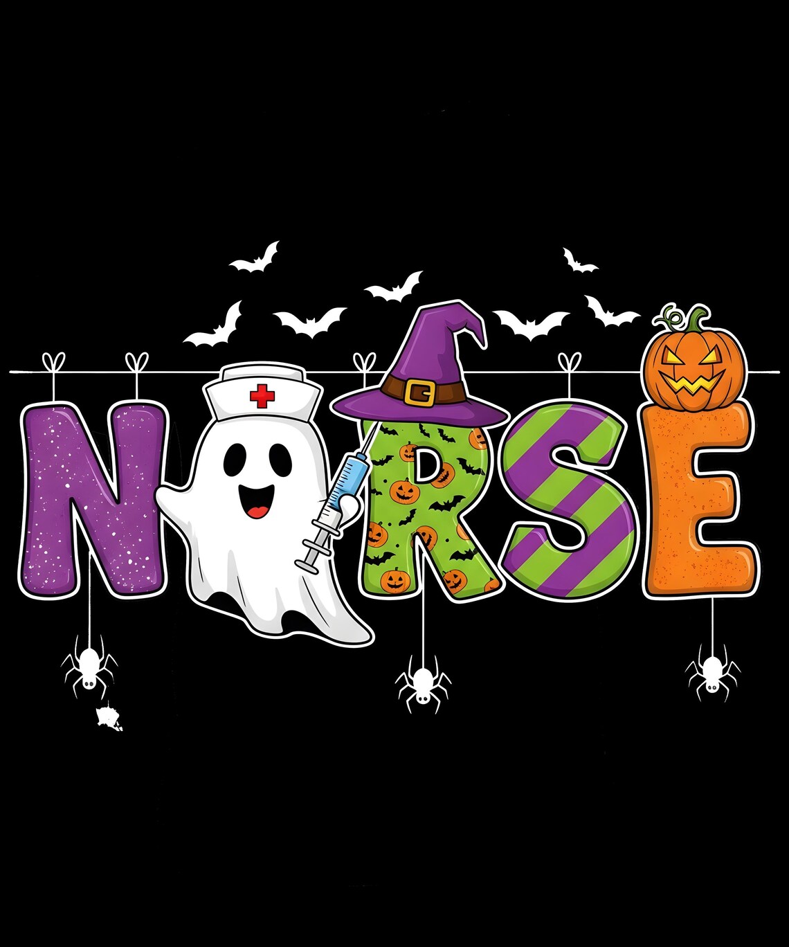 Ghost Nurse Halloween PNG: Spooky RN Clipart (digital Download) - Etsy