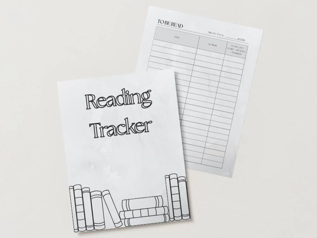 Digital Reading Journal Printable, 25 Page Book Tracker PDF, Bookish ...