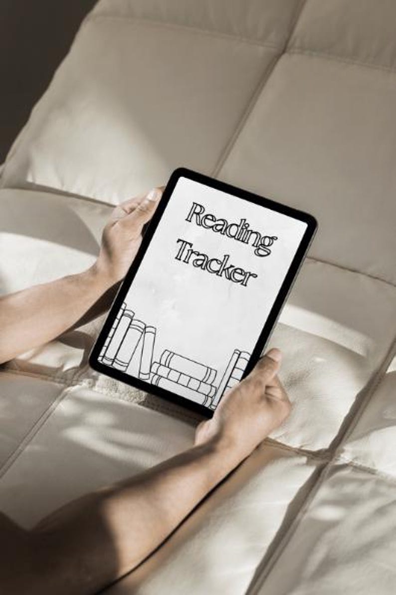 Digital Reading Journal Printable, 25 Page Book Tracker PDF, Bookish ...