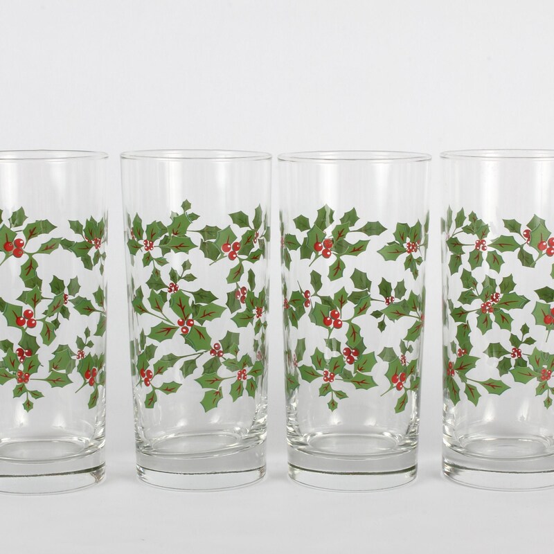 Christmas Glassware - Etsy