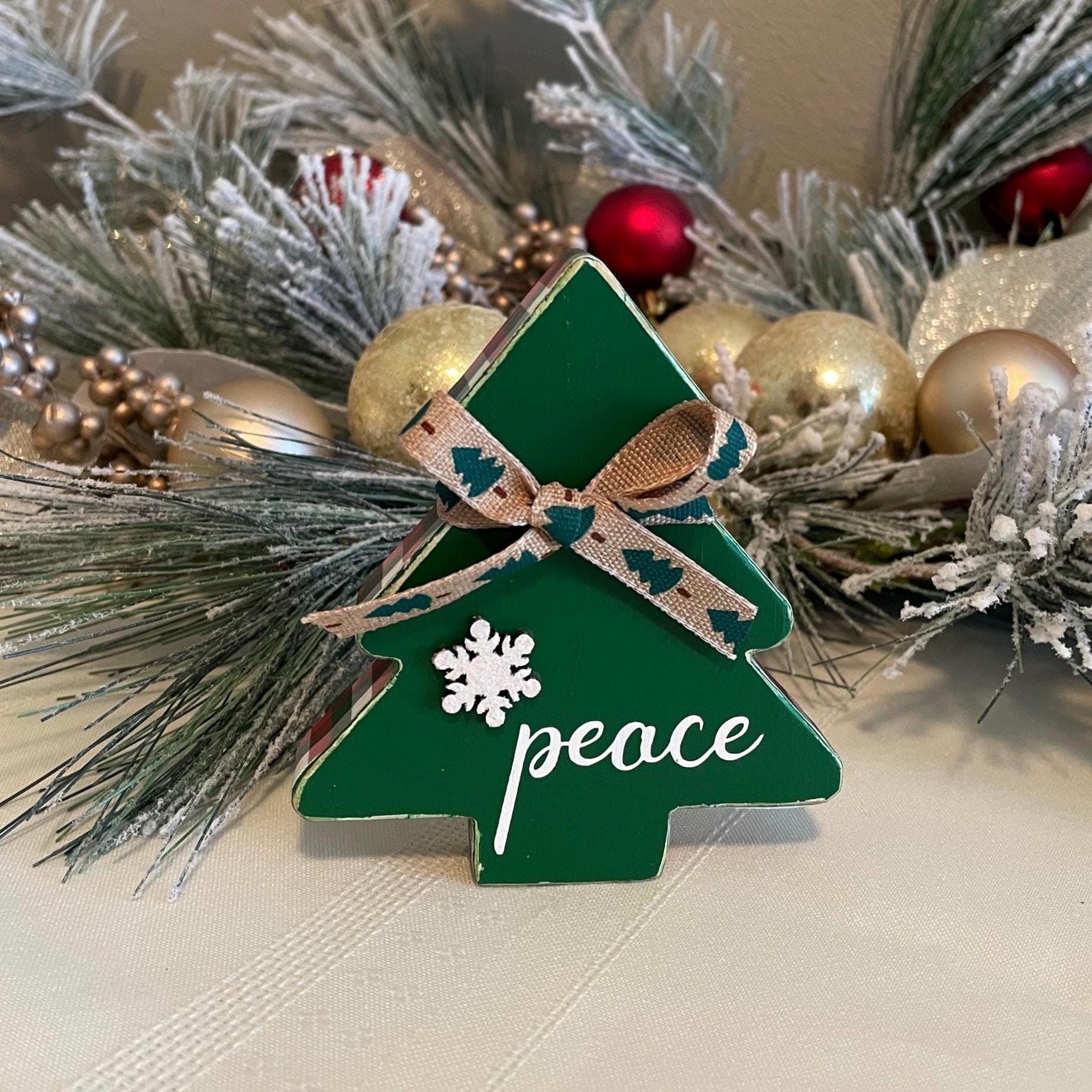Hand Painted Mini Christmas Trees - Etsy