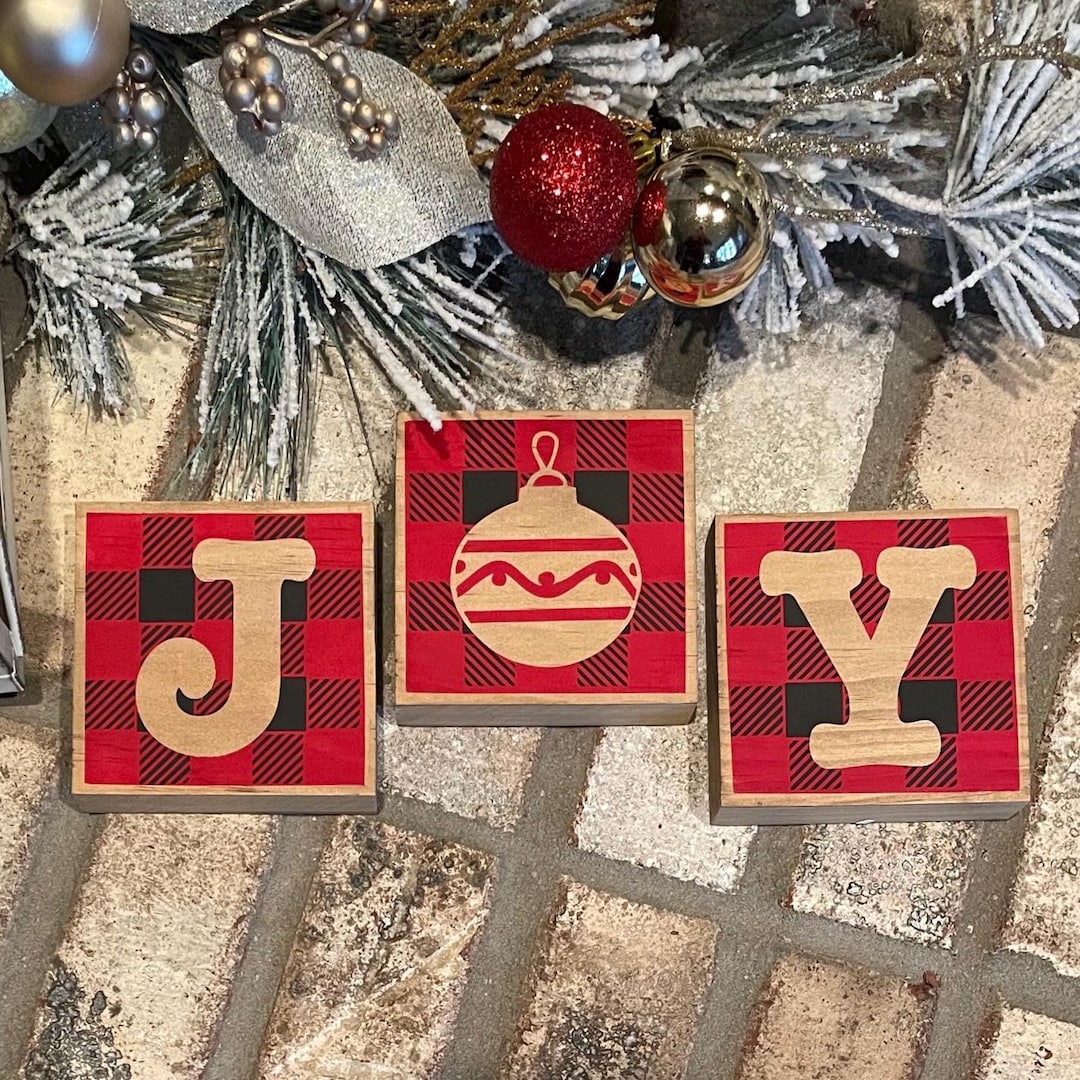 J O Y 3 Piece Sign Set - Etsy