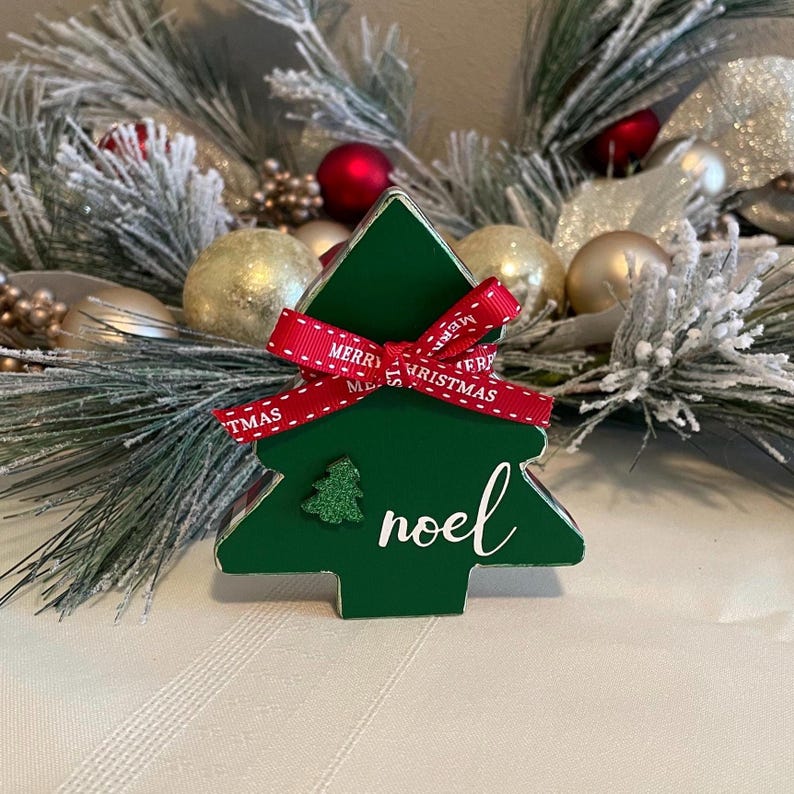Hand Painted Mini Christmas Trees - Etsy