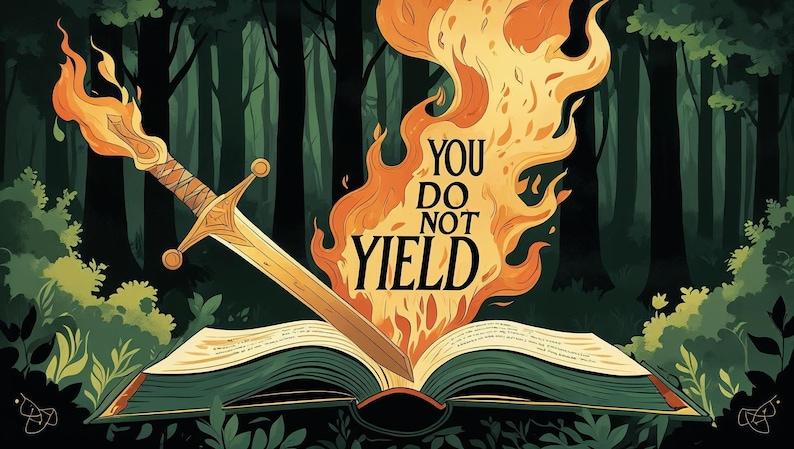 Throne of Glass "you Do Not Yield" Aelin Quote Digital Prints - Etsy