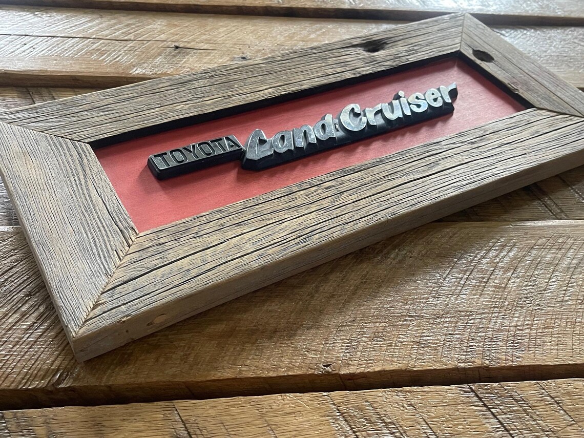 Authentic Land Cruiser Lettering With a Handcrafted Frame - Etsy