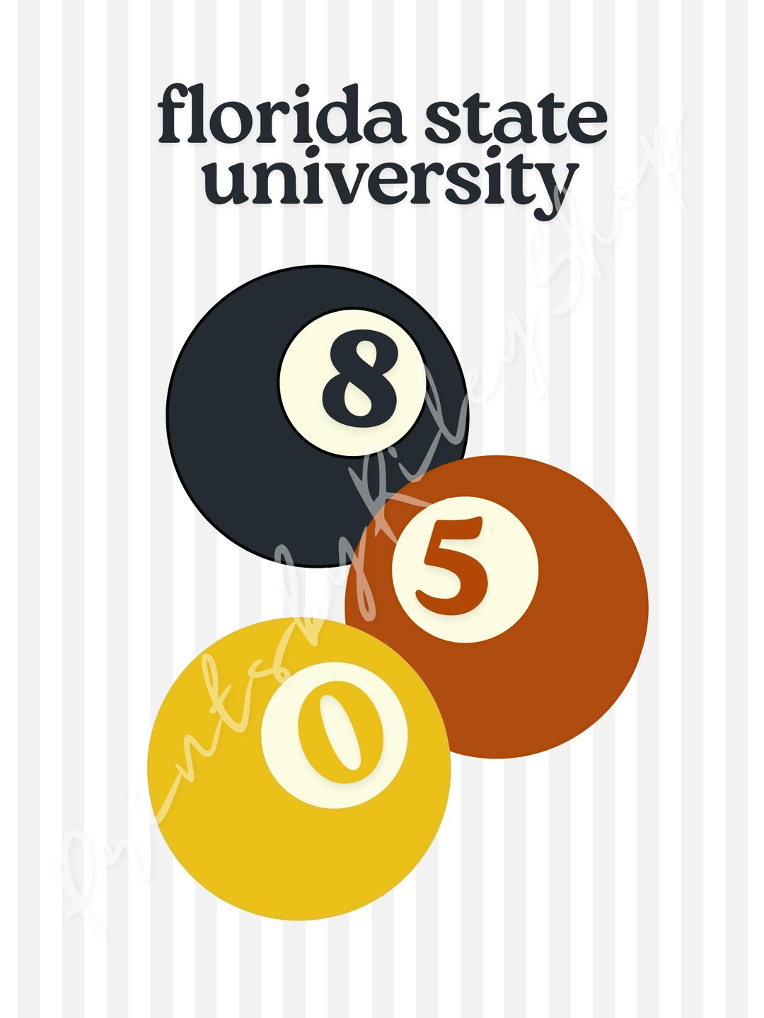 FSU 8 Ball Wall Art - Etsy