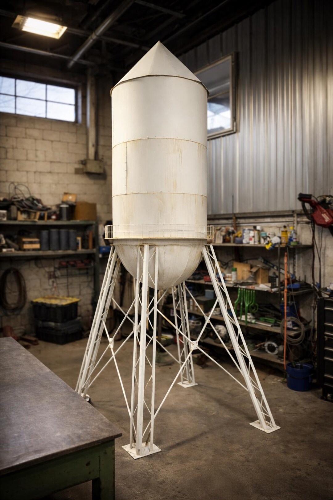 Water Tower Sculpture – Handcrafted Steel Architectural Model ...