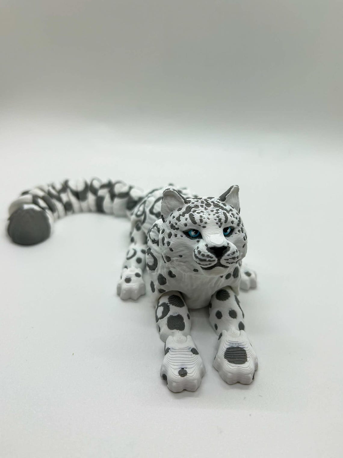 3D Printed Snow Leopard - Etsy