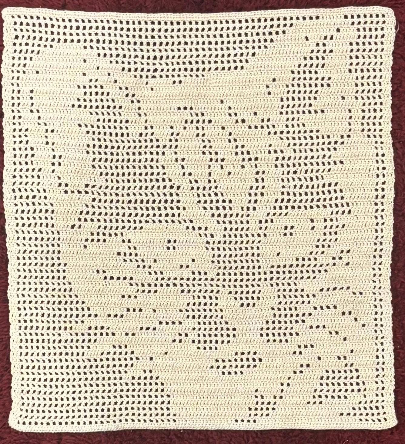 Filet Crochet Cat Tapestry - Etsy