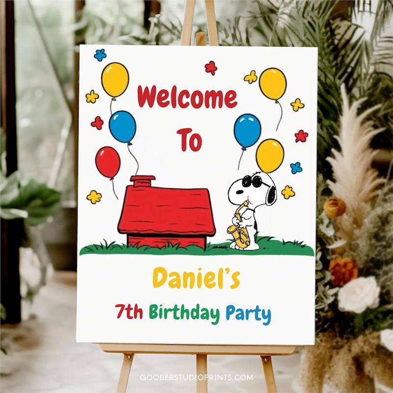 Snoopy Welcome Sign - Etsy