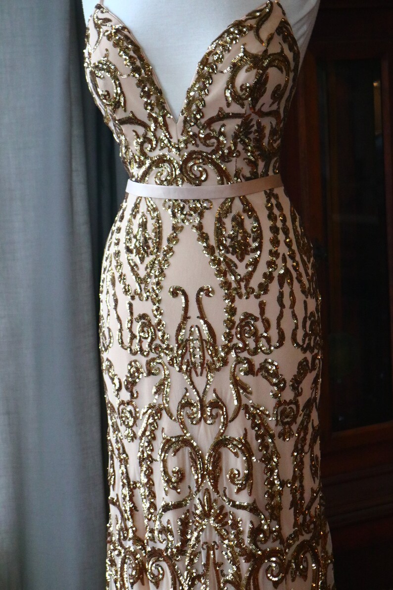 SALE Art Deco Great Gatsby Silver Screen Sequined Siren - Etsy