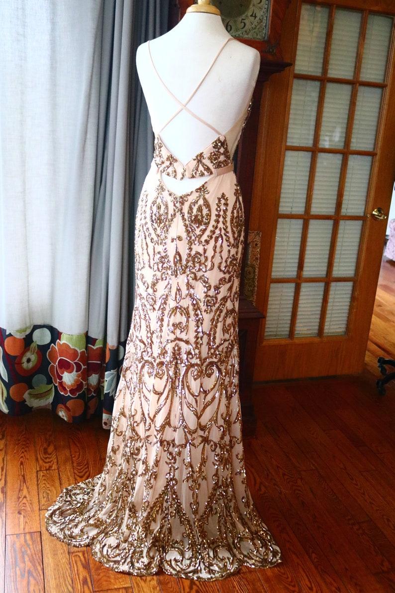 SALE Art Deco Great Gatsby Silver Screen Sequined Siren - Etsy