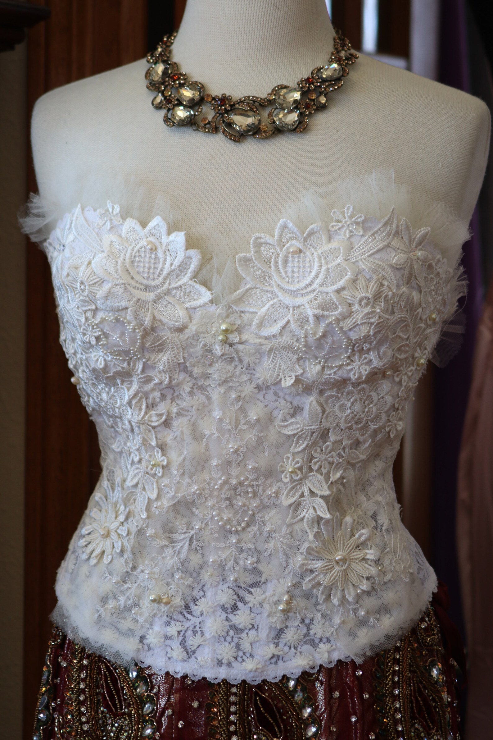 Wedding Bustier Corset Bridal Gown Bustier Handmade Wedding | Etsy