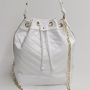 DIAMONDS CONVERTIBLE XL Genuine Leather Pouch, Quilted Elegant Shoulder ...