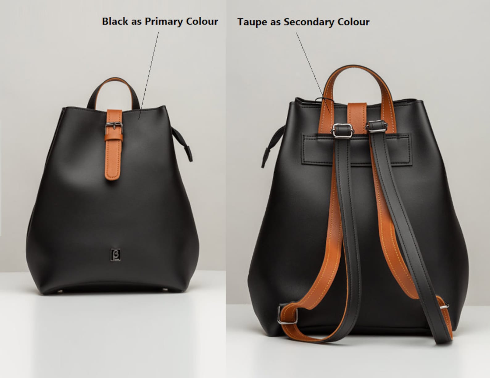 Minimalist Backpack Simple Backpack High Quality PU Leather | Etsy