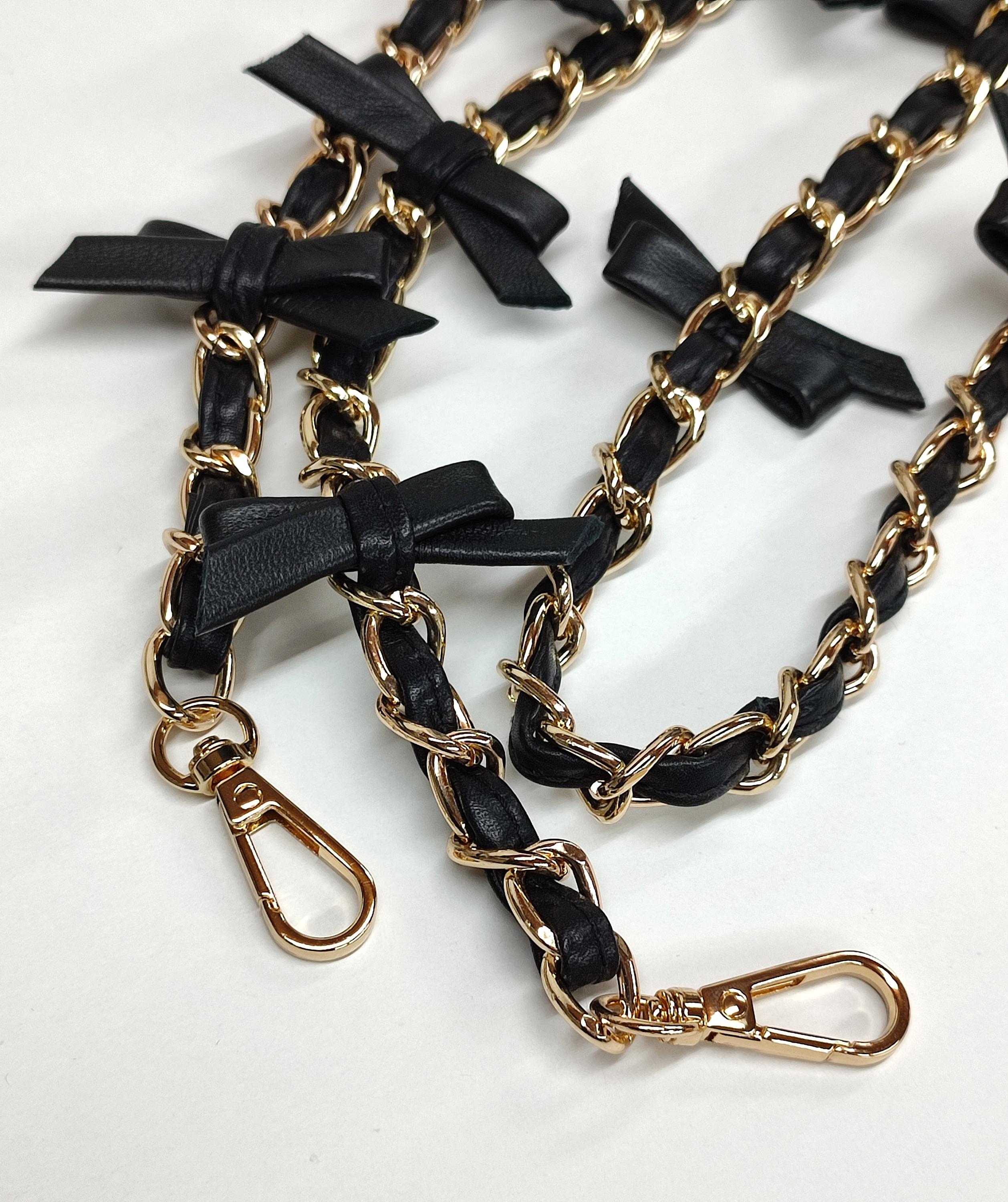 Top Quality Genuine Leather BOW Strap, Ribbons Chain Strap, Replacement ...