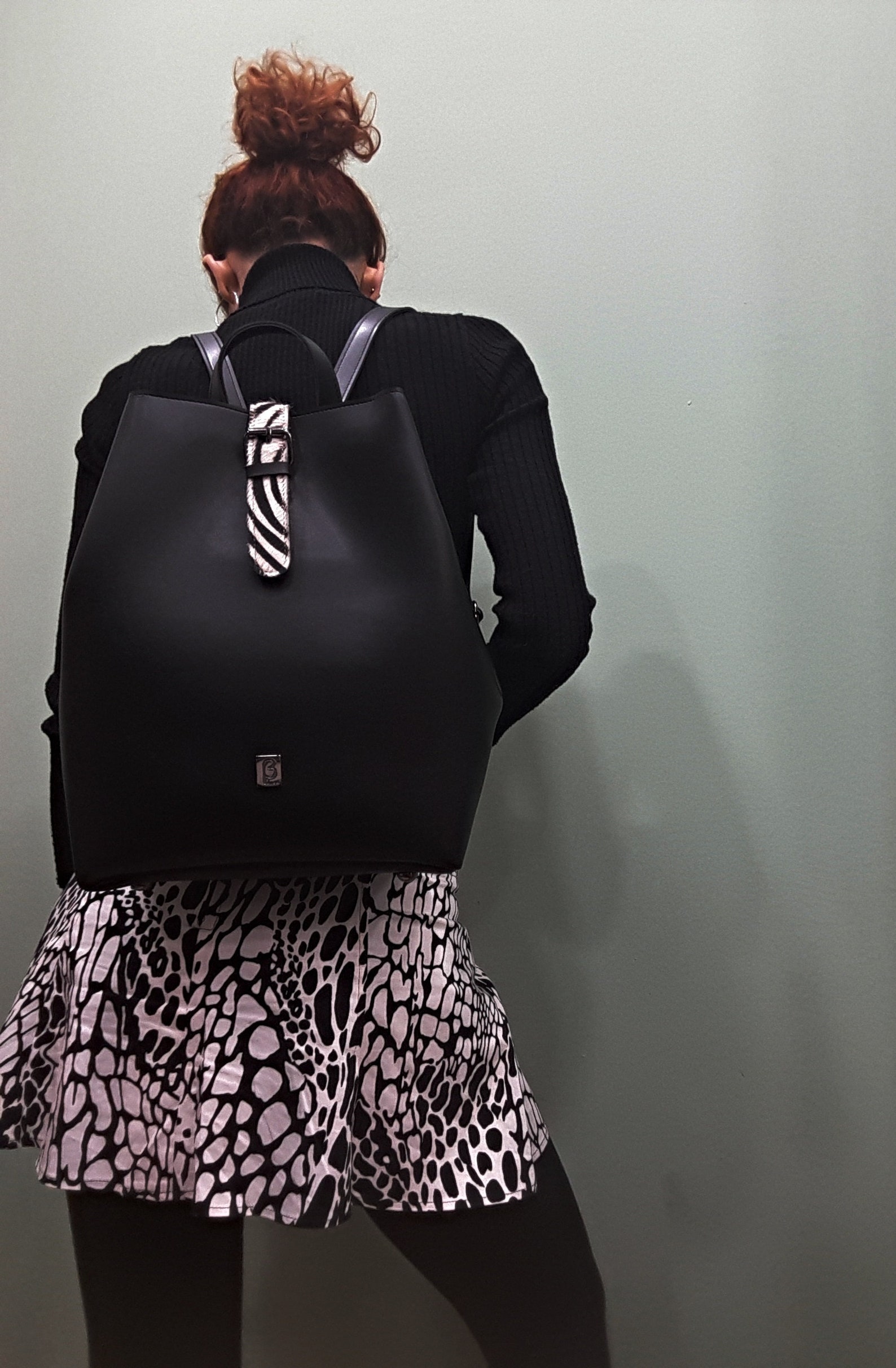 Minimalist Zebra Style Backpack Simple Backpack Minimalist - Etsy