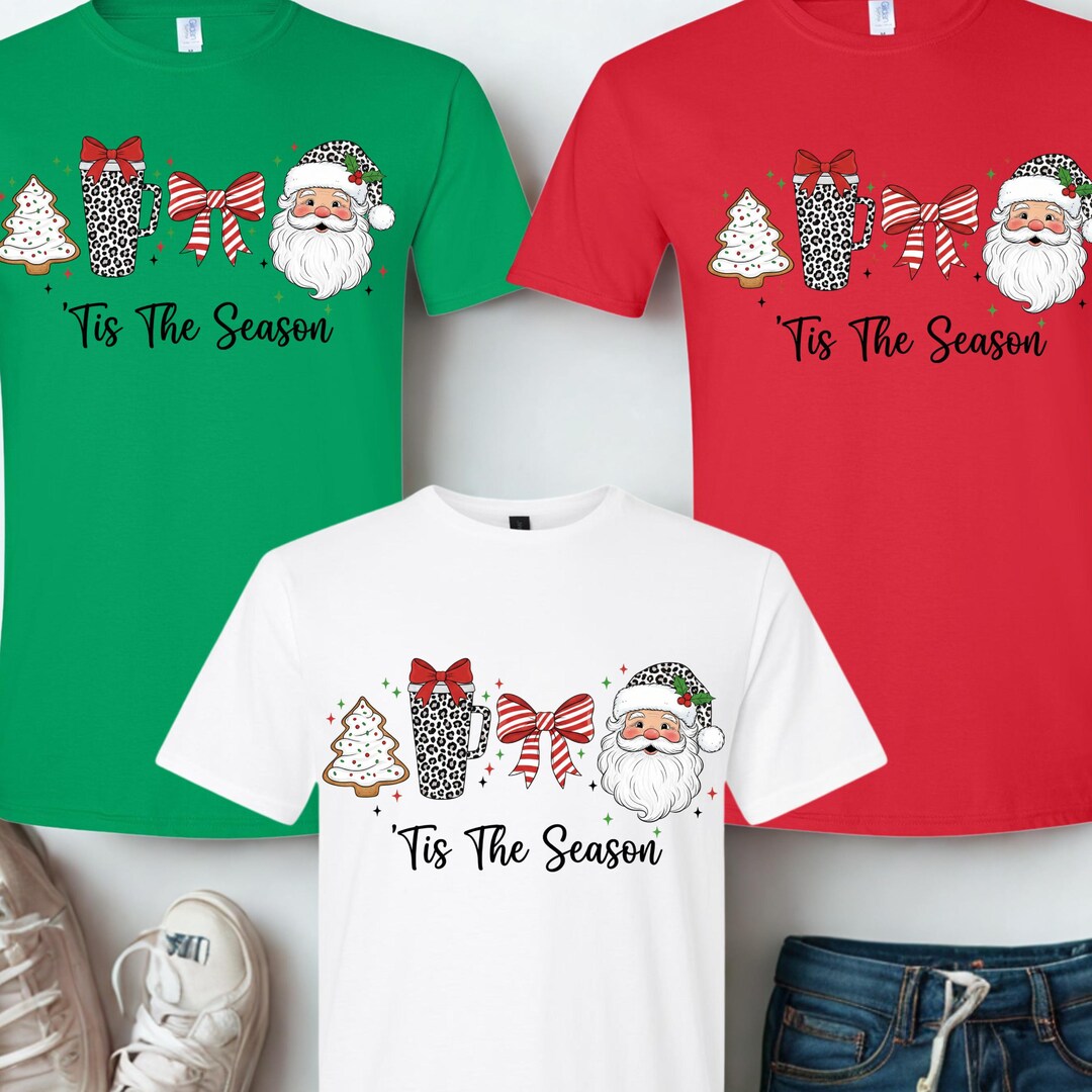 Vintage Christmas T-shirt: Retro Santa Graphic Tee - Etsy