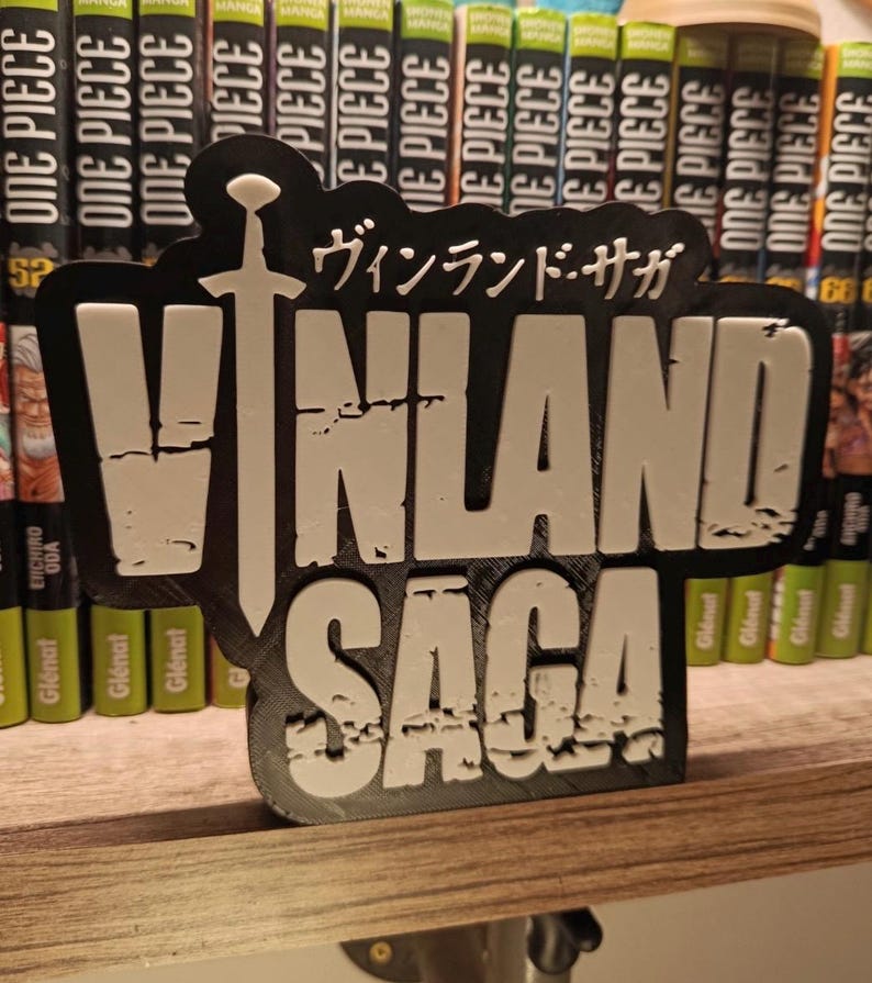 Vinland Saga 3D Logo – Viking Anime Decoration Made With a 3D Printer ...