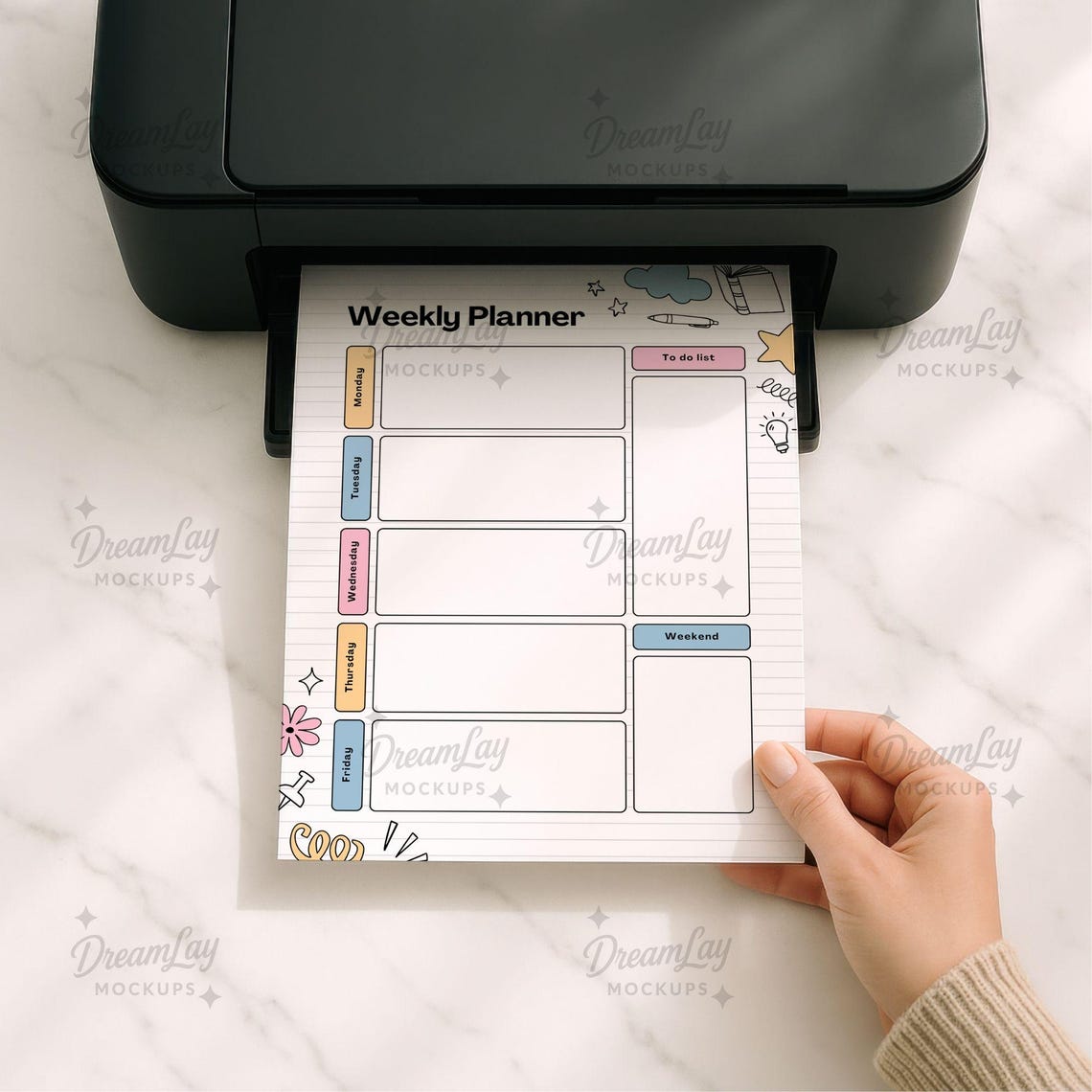Home Printer Mockup – A4 8.5x11” Paper, PSD & JPG - Etsy