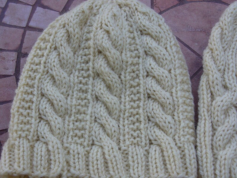 Gingerbread Hat Pattern (pdf) Cabled Hat Pattern - Etsy