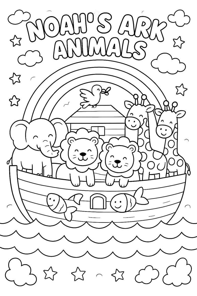 Bible Coloring Pages for Kids | Christian Printable Coloring Sheets ...
