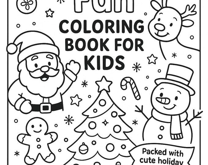Christmas Coloring Pages, Santa, Presents, Snowman, Reindeer, Ornament ...