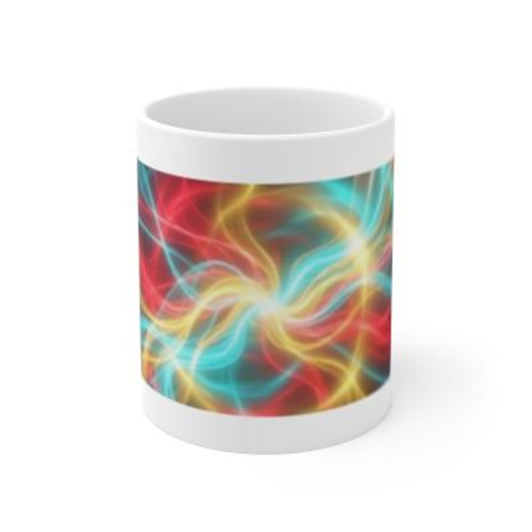 Psychedelic Mug Acid Wash Aurora – Trippy Northern Lights Colorful ...
