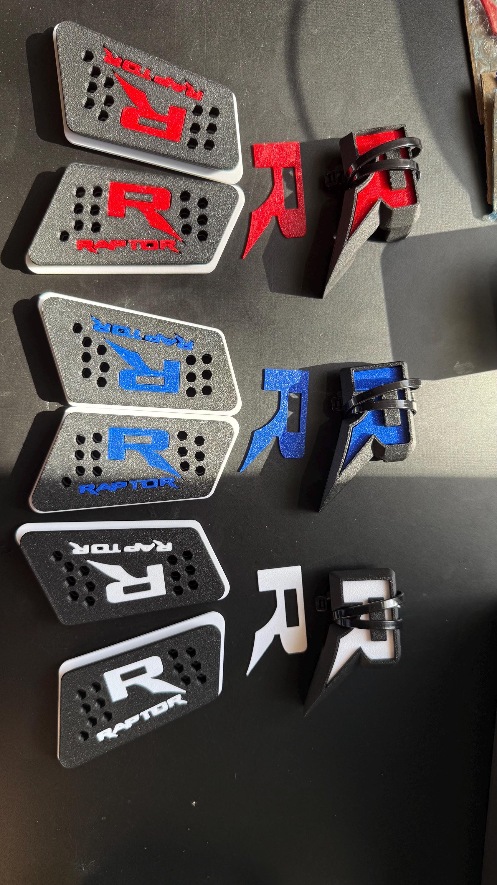 Ford Next Gen Ranger Raptor Sidestep Inserts, Front Grill R Badge and ...