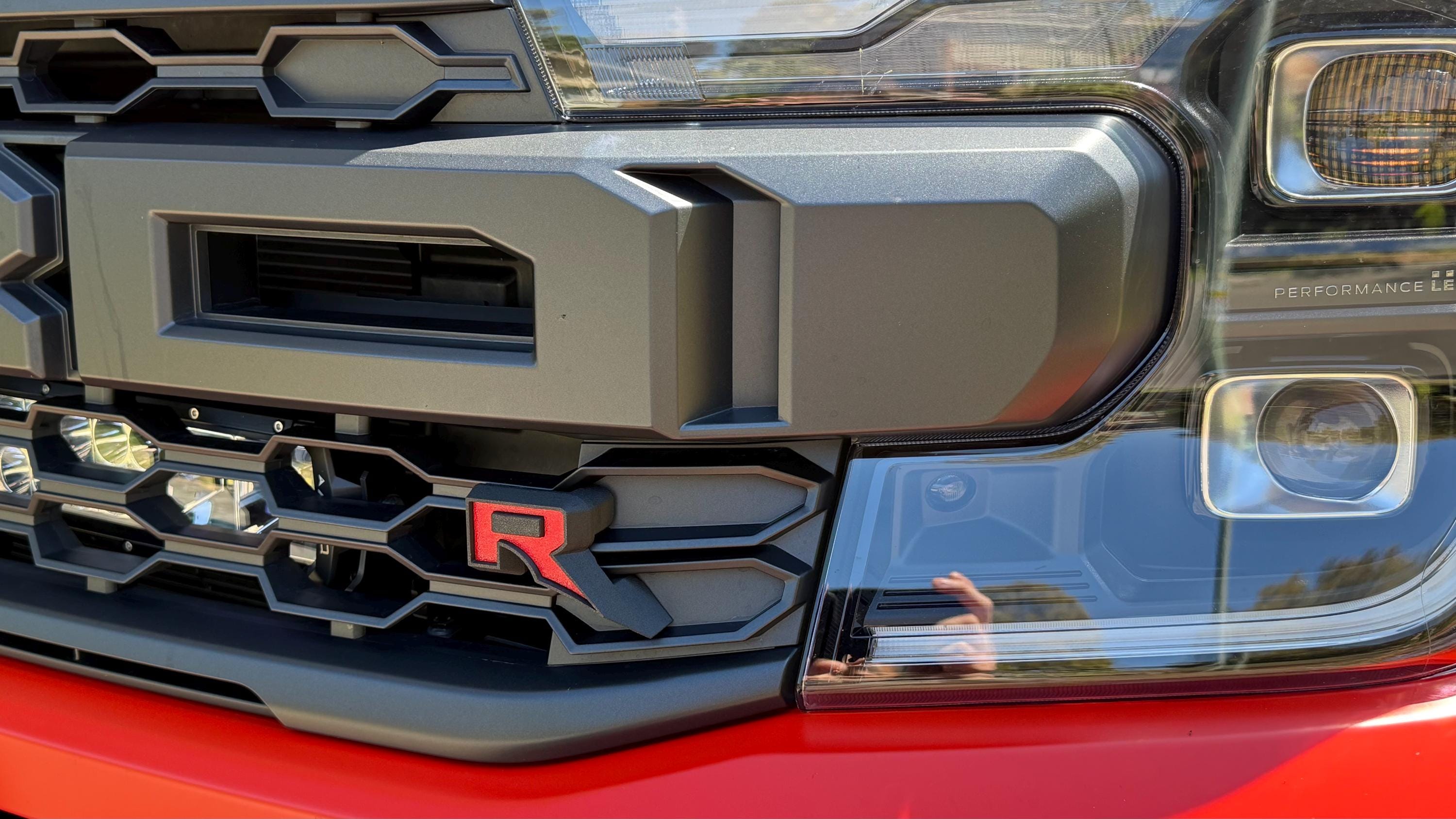 Ford Next Gen Ranger Raptor Front Grill R Badge (carbon Fiber Infill ...