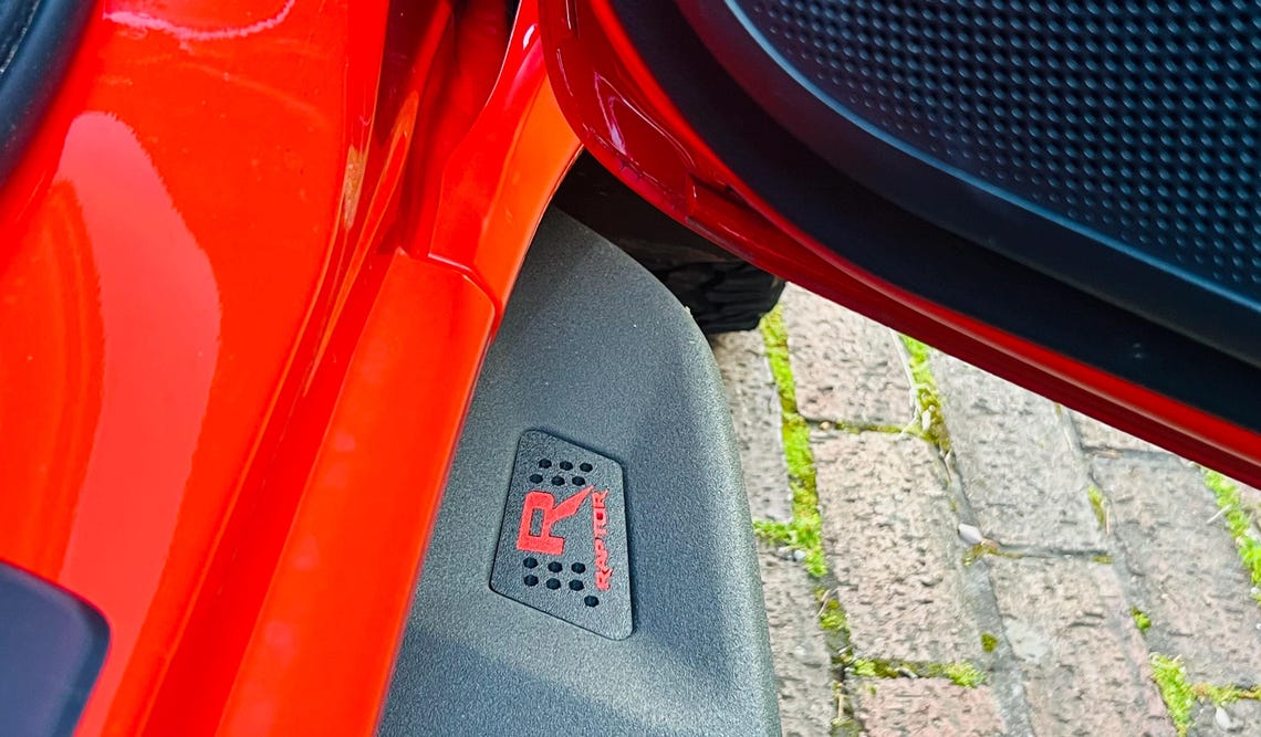 Ford Next Gen Ranger Raptor Sidestep Inserts, Front Grill R Badge and ...