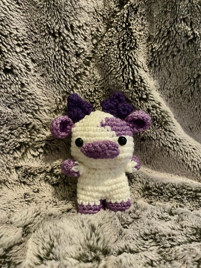 Mini Fruit Cow Plushies Handmade Crochet Stuffed Animal Highland ...