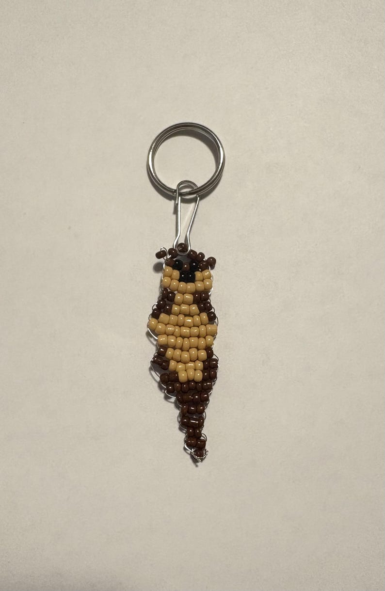 Beaded Animal Keychains - Can Be Customized! - Etsy