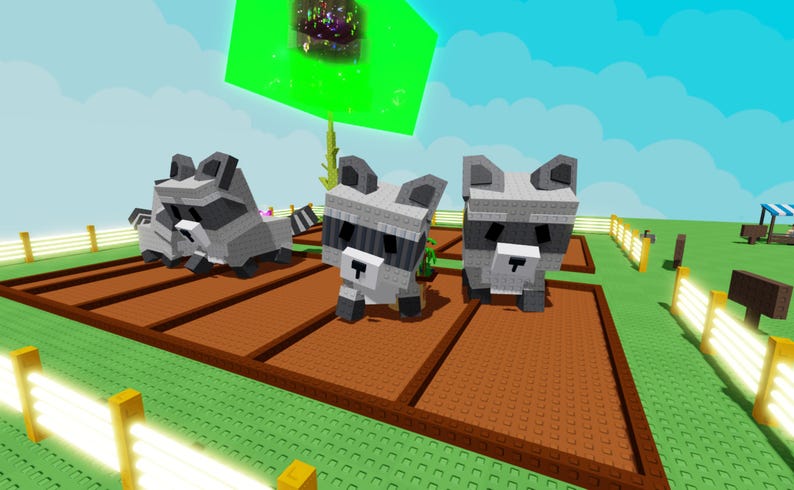 Mega Raccoon | Max Level - Ready to Use | Grow a Garden | Roblox | GAG ...