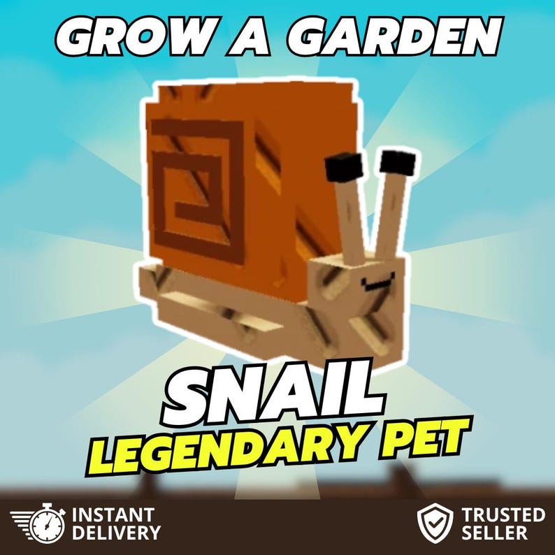 Snail | Grow a Garden | Legendary Pet | Roblox | GAG | INSTANT DELIVERY ...