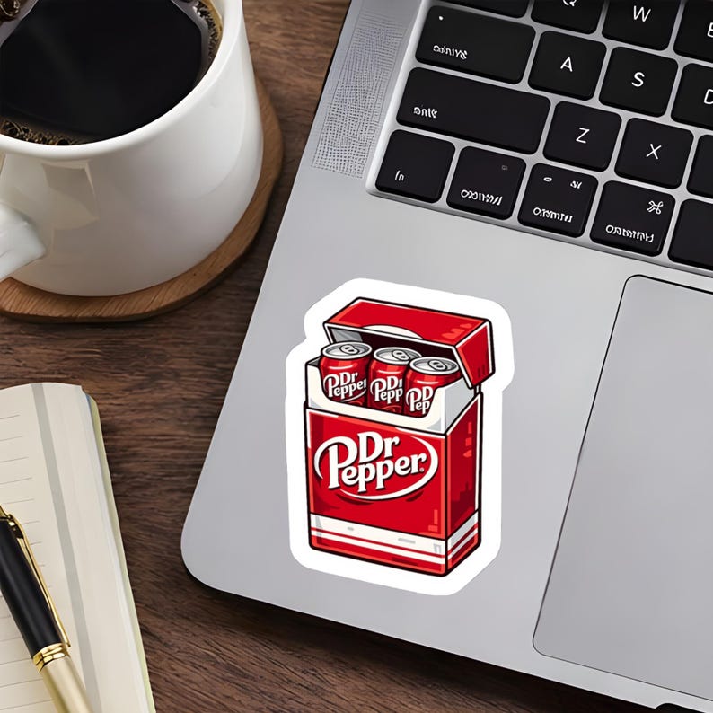 Dr Pepper Soda Pack Sticker | Kiss-cut Vinyl Sticker - Etsy