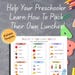 Lunch Menu With Pictures Printable | Lunch Box Planner | Food ...