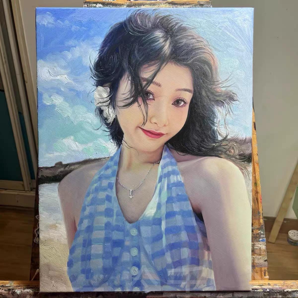 100% Handmade Custom Human Portrait Oil Painting - Etsy