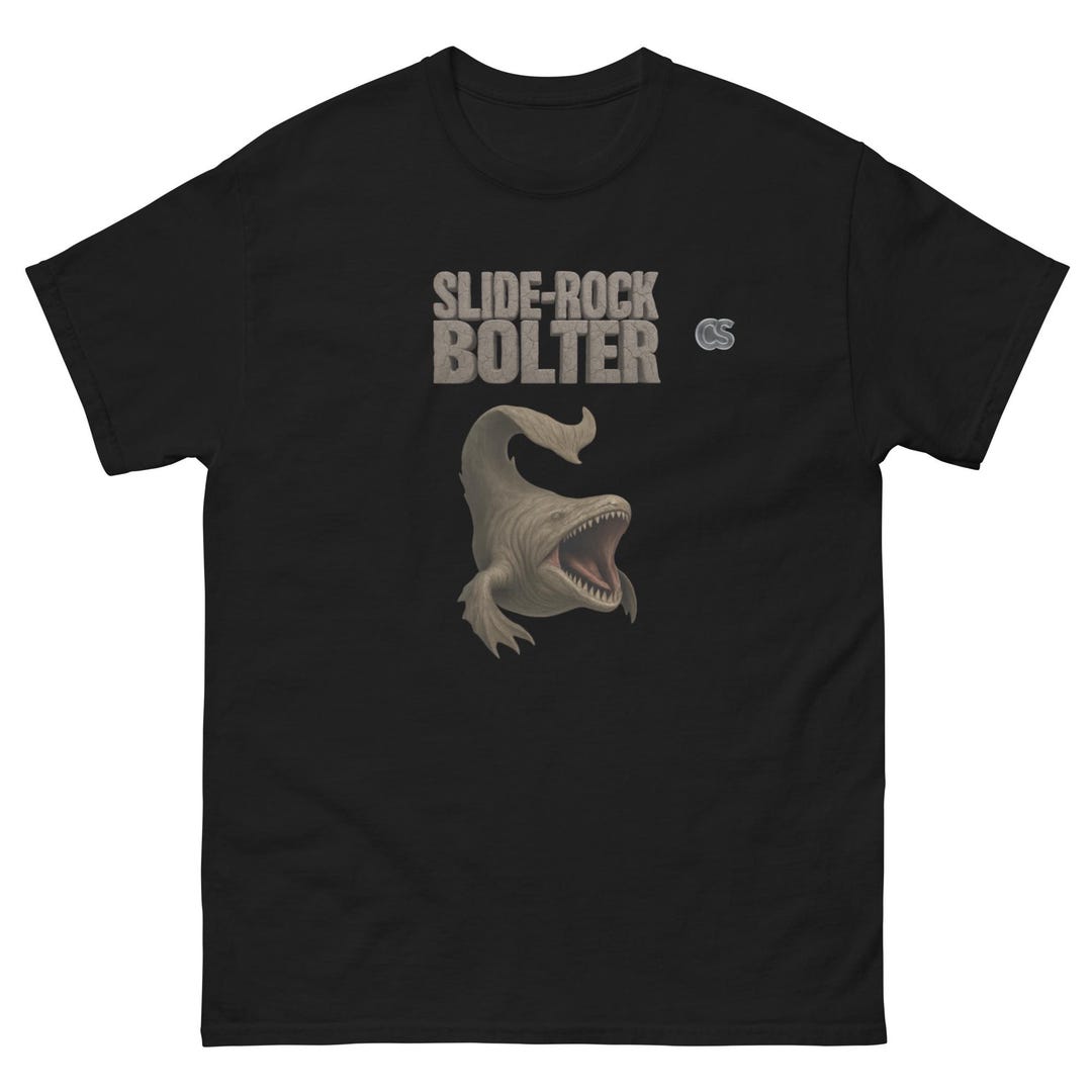 Slide-rock Bolter Tee Shirt - Cryptid Series Apparel - Etsy