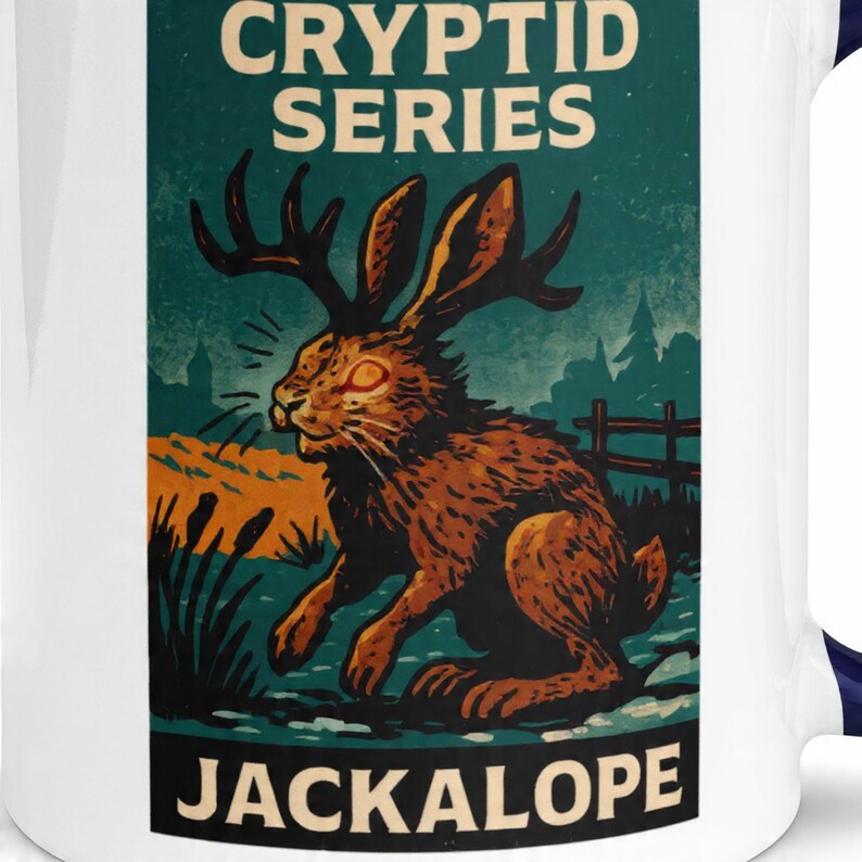 Jackalope Coffee Mug | Cryptid Series Collectible Drinkware - Etsy