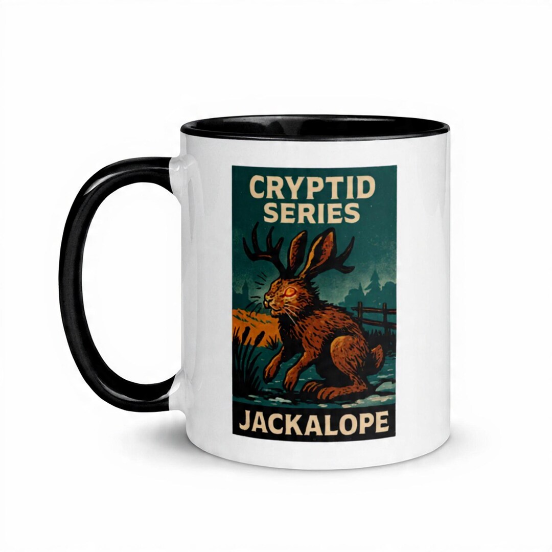 Jackalope Coffee Mug | Cryptid Series Collectible Drinkware - Etsy