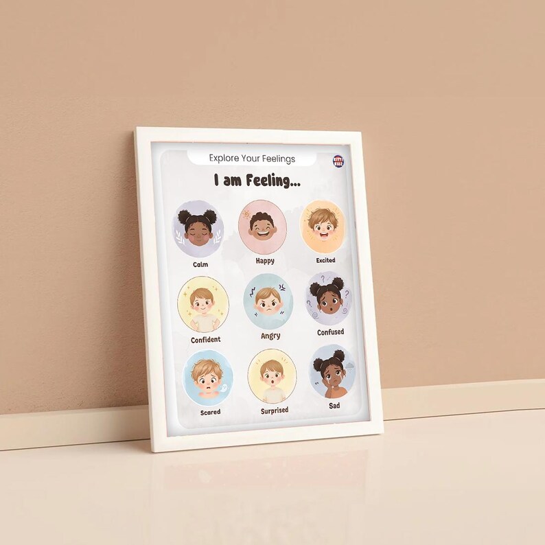 Kids Feelings Chart | Emotions Check-in Poster (digital Download) - Etsy