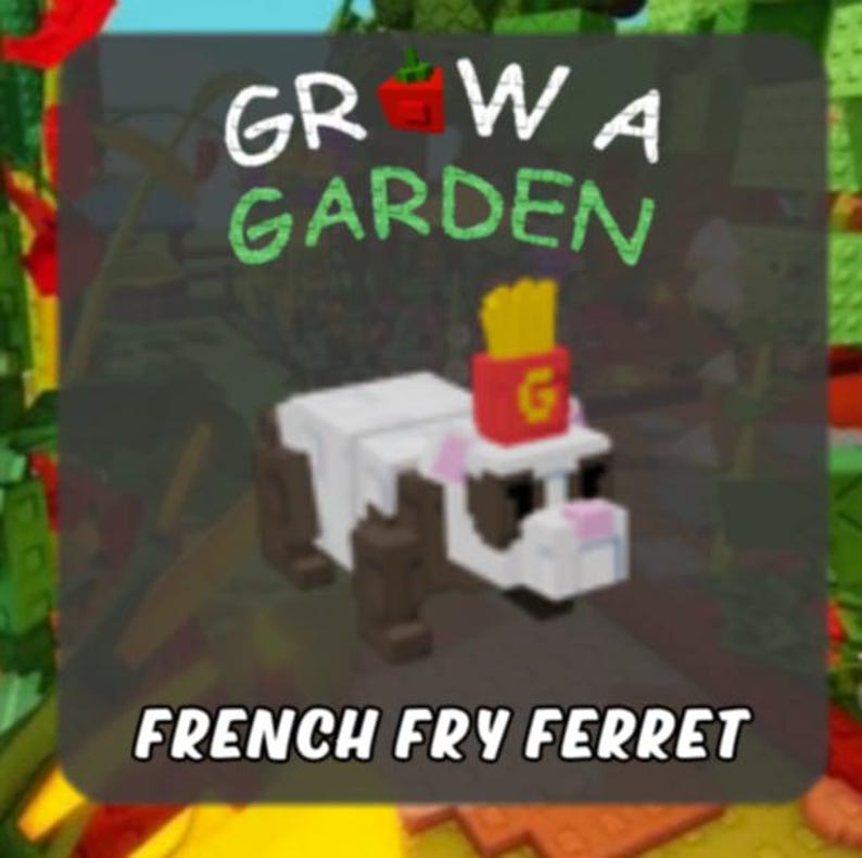 French Fry Ferret | Grow a Garden Roblox | Fast Delivery (same Day ...