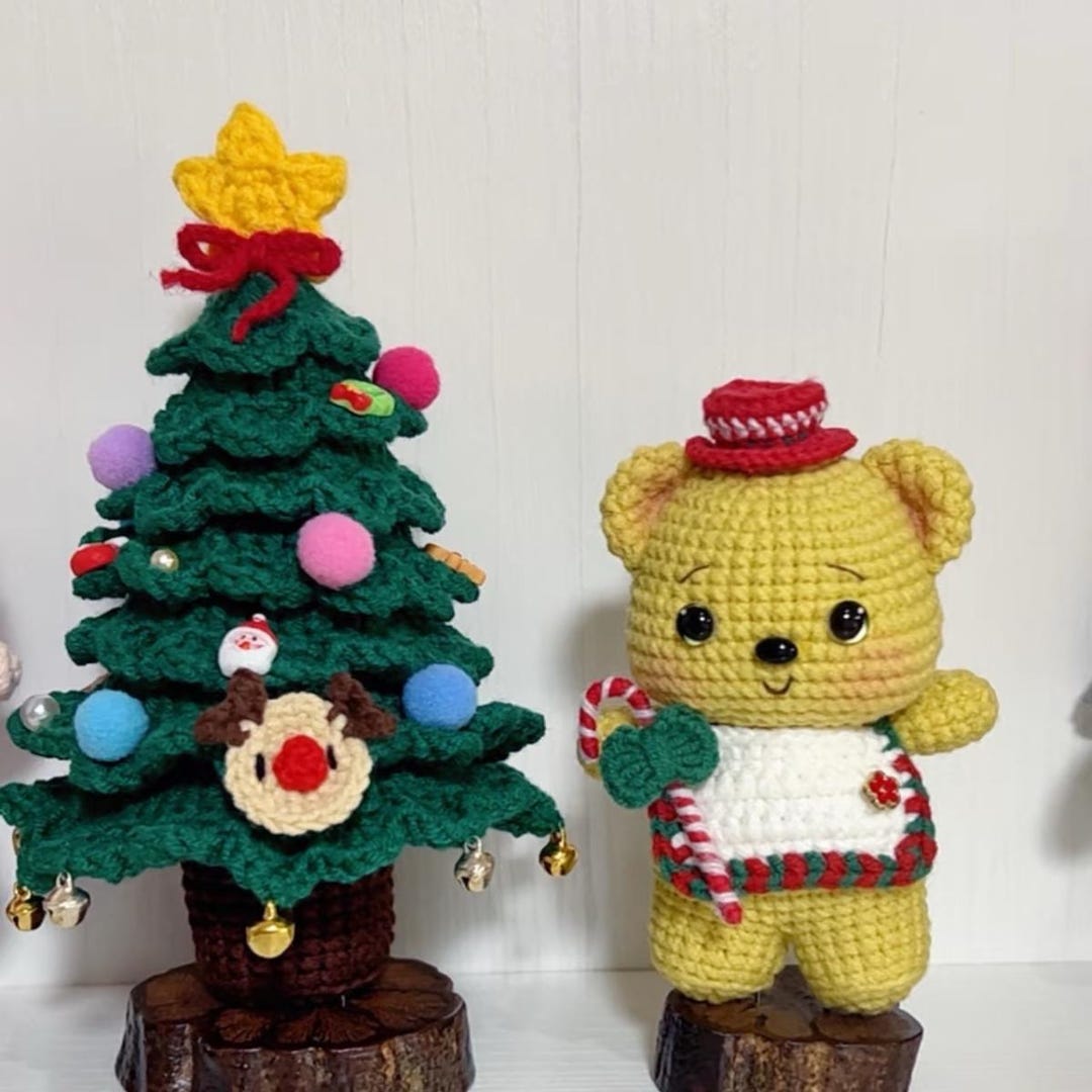 Mini Christmas Bear Crochet Pattern | Amigurumi Bear PDF Tutorial ...