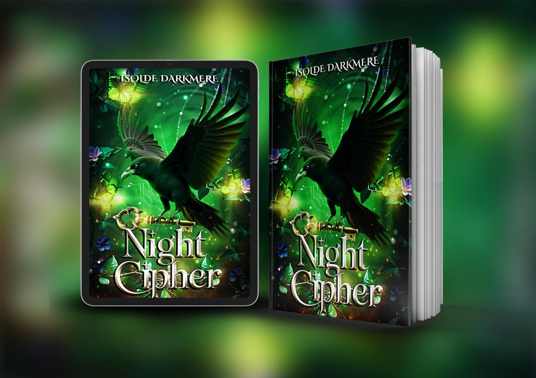 The Night Cipher Premade Book Cover Design,ebook Cover,kdp,fantasy ...
