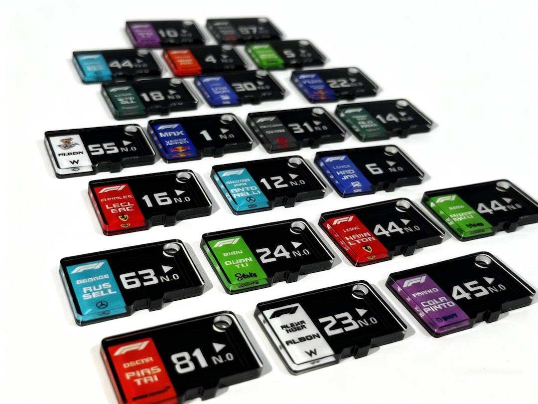 F1 Driver SD Card Keychain｜racing Fan Gift, Memory Card Shape ...